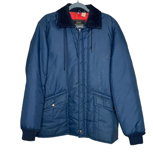 Sears | Jackets & Coats | Sears Medium Mens Blue Work Leisure ...